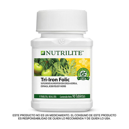 TRI IRON FOLIC - Ácido Fólico, Vitamina C y tres fuentes de Hierro ...