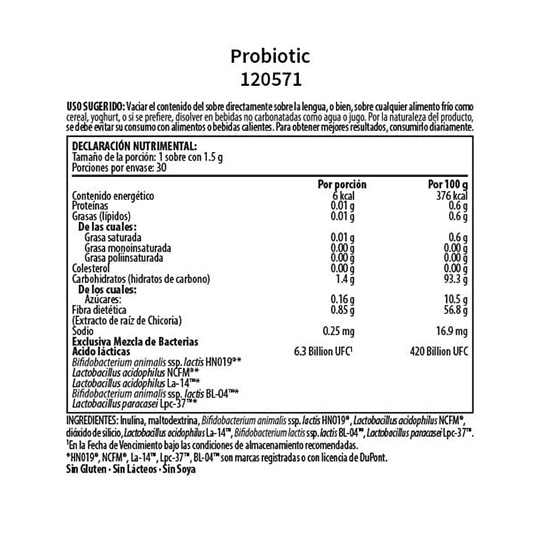 Probiotic de Nutrilite - Amway México.